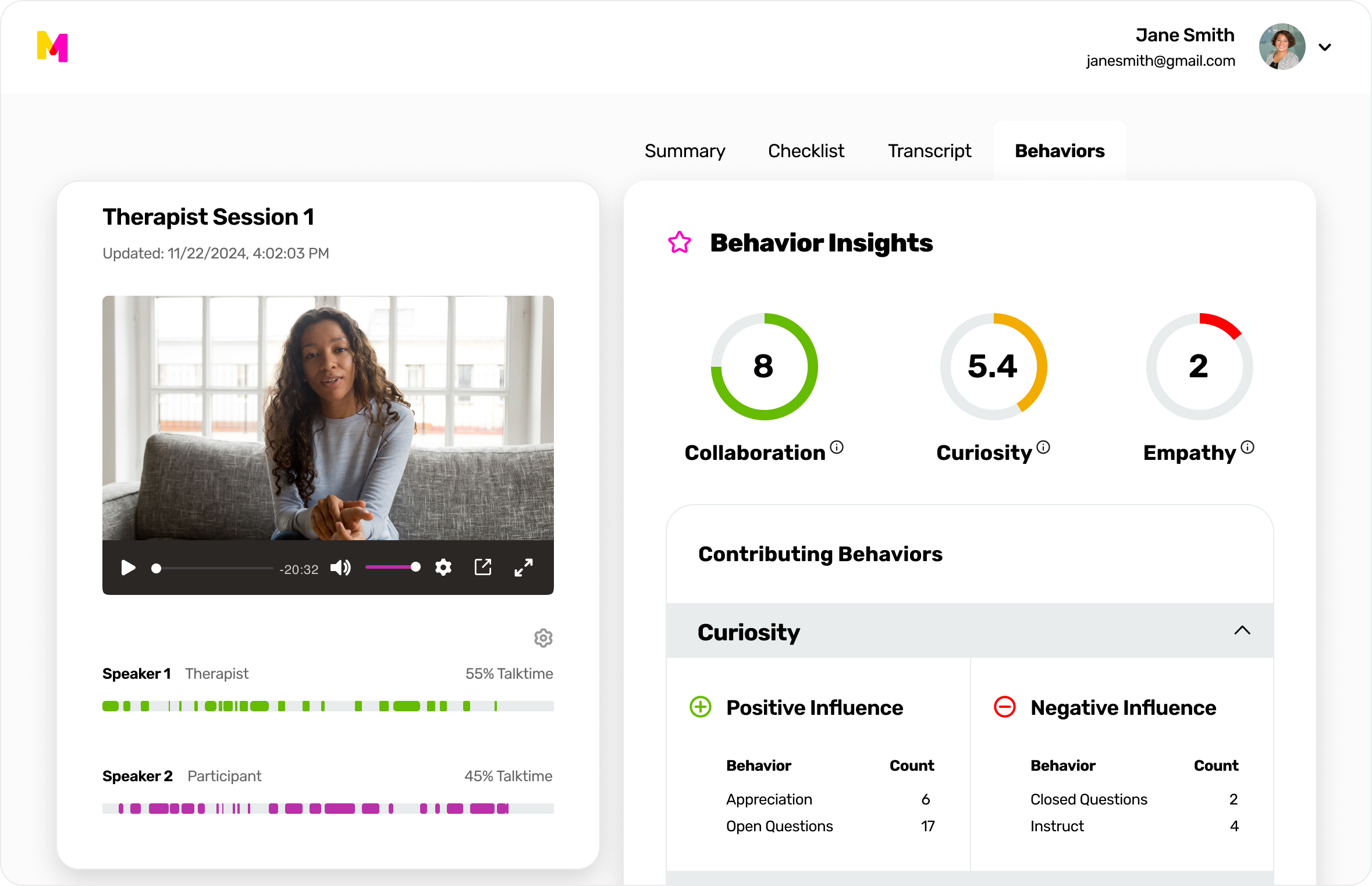 mpathic AI » AI-Driven Behaviors and Checklist - mpathic AI